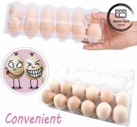 China 12 Hole Transparent Plastic Durable Egg Blister Tray Cartons for Secure Packaging for sale