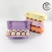 China Custom Eco Quail Egg Packaging 12 6 4 Paper Pulp Box Egg Cartons For Chicken Eggs for sale