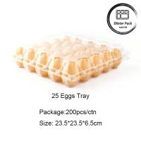 China Transparent Plastic Egg Tray 4 To 30 Egg Capacity Blister Box Packaging for sale