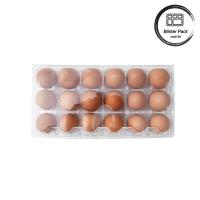 China Clear PET Plastic 28 Hole Egg Tray 28.3x23.5x6.4cm Thermoformed Transparent Blister Pack for Chicken Eggs for sale