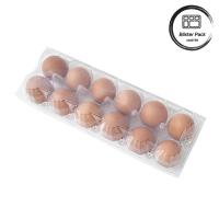 China Clear PET Plastic 28 Hole Egg Tray 28.3x23.5x6.4cm Thermoformed Transparent Blister Pack for Chicken Eggs for sale