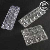 China 12 Pack Custom PET Egg Plastic Thermoformed Trays Cartons / Dozen Egg Packaging for sale