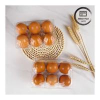 China 6 Pack Plastic Egg Cartons Durable PET Egg Packing Boxes for Secure Storage 6 Eggs for sale