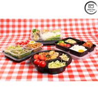 China Plastic Takeaway 4 Compartment Take Out Containers For Restaurants for sale