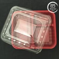 China Eco Friendly 3 Compartment Bento Box Disposable  PP Plastic Microwave And Refrigerator Safe for sale