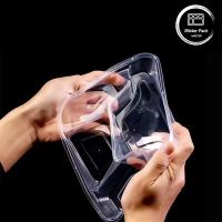 China PP Food  Microwave Safe 4 Compartment Disposable Container Storage Boxes for sale