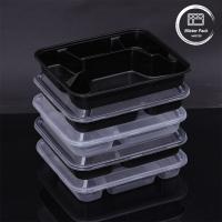 China PP Food  Microwave Safe 4 Compartment Disposable Container Storage Boxes for sale