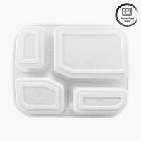 China Multi Compartment Disposable Plastic Meal Box 1 to 5 Sections Microwavable Food Container for sale