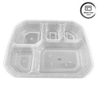China Multi Compartment Disposable Plastic Meal Box 1 to 5 Sections Microwavable Food Container for sale