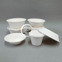 China PFAS Free Biodegradable Sugarcane Bagasse Bowls Disposable 8oz to 32oz for Soup Salad for sale