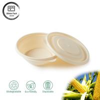 China Biodegradable Cornstarch Recyclable Food Containers Disposable For Restaurant Takeaway for sale