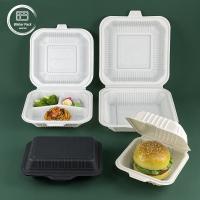 China Biodegradable Cornstarch Recyclable Food Containers Disposable For Restaurant Takeaway for sale