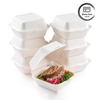 China Eco Friendly Corn Starch Disposable Lunch Boxes Biodegradable Food Containers for sale