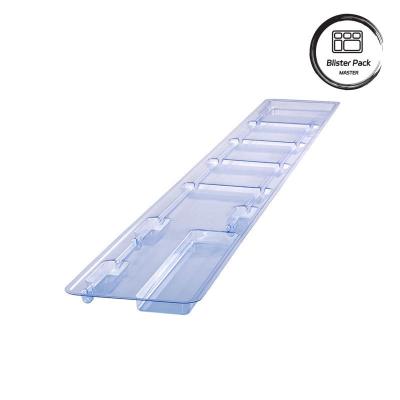 China Custom PETG Blister Tray Disposable Medical Device Packaging 0.5mm Thickness 100x50mm for sale