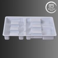 China Medical Vacuum Formed Plastic Tray for 6 Injections Blister Packaging 5ml 10ml Vials for sale