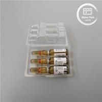China Custom Clear PETG Plastic Blister Ampoule Tray for 1ml Vials Medical Packaging for sale