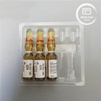 China Custom Clear PETG Plastic Blister Ampoule Tray for 1ml Vials Medical Packaging for sale