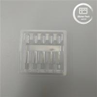 China Custom Clear PETG Plastic Blister Ampoule Tray for 1ml Vials Medical Packaging for sale