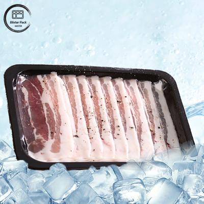 China Custom Retort PP Meat Tray Plastic for Oyster and Frozen Meat Packaging 200-1000 pcs Secure Seal Durable for sale