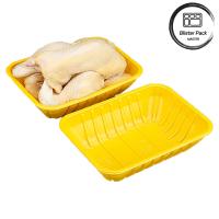 China Disposable Frozen Food Tray PP Yellow 200-1000pcs Custom OEM Packaging for sale