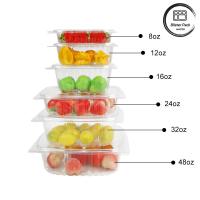 China 8oz Reusable PET Eco Friendly Salad Packaging Premium Salad Container For Lunch for sale