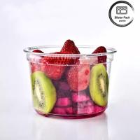 China Round Salad Containers 16oz 500ml BPA-Free Leakproof 117mm Diameter Custom Logo Printing for sale