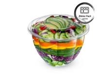 China Food Grade PET Plastic Salad Containers 18oz 24oz 32oz 40oz Leakproof for sale