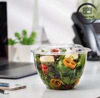 China Food Grade PET Plastic Salad Containers 18oz 24oz 32oz 40oz Leakproof for sale