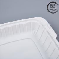 China Disposable Transparent Plastic Clamshell Takeout Containers for Restaurants Leakproof Design for sale