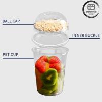 China Customizable 8-32oz Clear Plastic Salad Containers with Leakproof Lids for sale