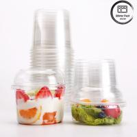 China Customizable 8-32oz Clear Plastic Salad Containers with Leakproof Lids for sale