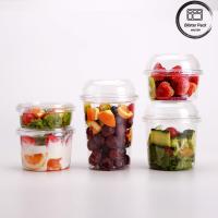 China Customizable 8-32oz Clear Plastic Salad Containers with Leakproof Lids for sale