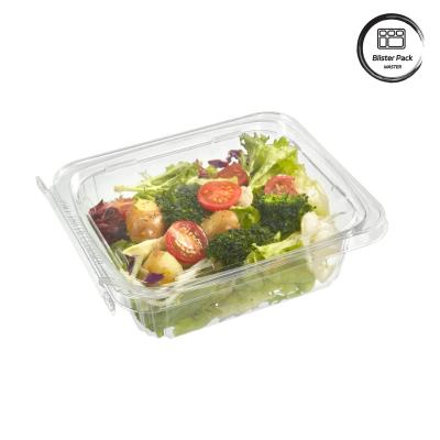 China Eco Friendly Recycled PET Salad Takeaway Containers 8-32oz Clear Plastic for sale