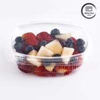 China Eco Friendly Recycled PET Salad Takeaway Containers 8-32oz Clear Plastic for sale