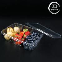 China Premium Fruit Dressing Fruit Salad Platter Clear Plastic Salad Packaging Tray For Freshness for sale