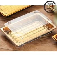 China American Style Disposable PET Plastic Sushi Trays 200ml for Elegant Dining for sale