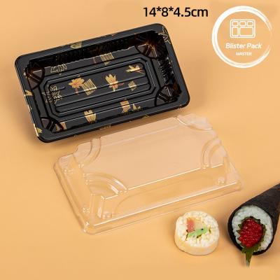 China Custom Logo Food Grade PET Sushi Trays for Restaurants -20 to 100°C for sale