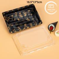 China Custom Logo Food Grade PET Sushi Trays for Restaurants -20 to 100°C for sale