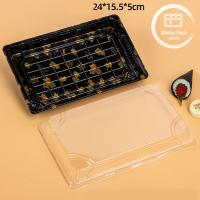 China Custom Logo Food Grade PET Sushi Trays for Restaurants -20 to 100°C for sale