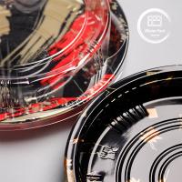 China Convenient Single And Multi Cell Large Disc Disposable Sushi Trays For Varied Dining Needs for sale