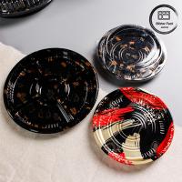 China Convenient Single And Multi Cell Large Disc Disposable Sushi Trays For Varied Dining Needs for sale