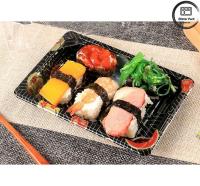 China Premium Design Embossing Plastic Sushi Tray Blister Pack At Competitive Prices for sale