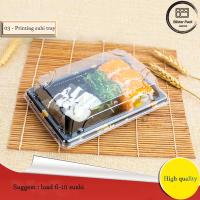 China Disposable Japanese Sushi Trays PS Material Customizable Size Factory Direct Pricing for sale