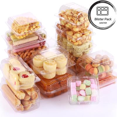 China Disposable Clear PET Cake Blister Packaging Tray for Pastries Baked Goods -20 to 100C for sale