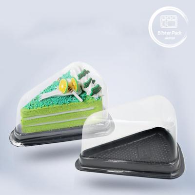 China Professional Clear Custom Baking Tray Eco Friendly PET Cake Box 50C for sale