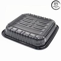 China Disposable PET Food Grade Fruit Vegetable Tray Custom Size 200x150mm for sale