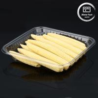 China Disposable PET Food Grade Fruit Vegetable Tray Custom Size 200x150mm for sale