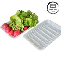 China Transparent PET Fresh Vegetable Fruit Tray Custom Size Durable Display Packaging for sale