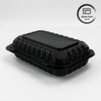 China PP Biodegradable Hinged Disposable Bento Box Containers Microwave Safe Disposable Meal Prep Containers for sale