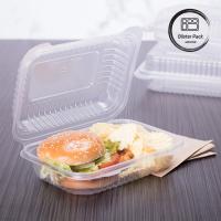China PP Biodegradable Hinged Disposable Bento Box Containers Microwave Safe Disposable Meal Prep Containers for sale